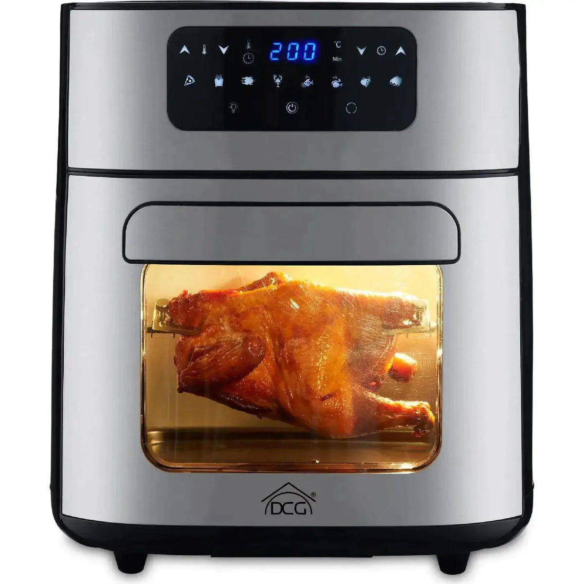 DCG Friggitrice ad Aria 10 Litri 1700 Watt con Display colore Inox - F – bigeshop